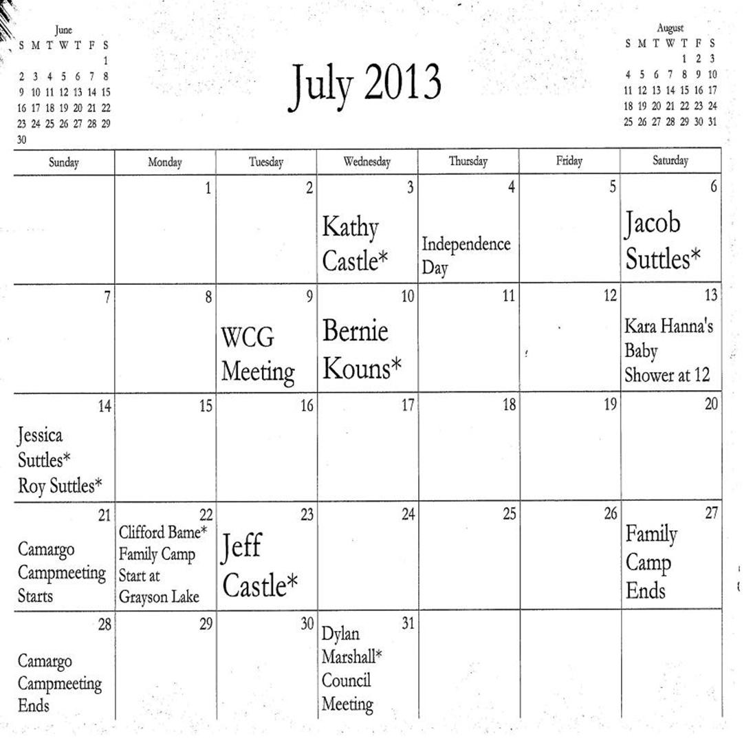 Calendar